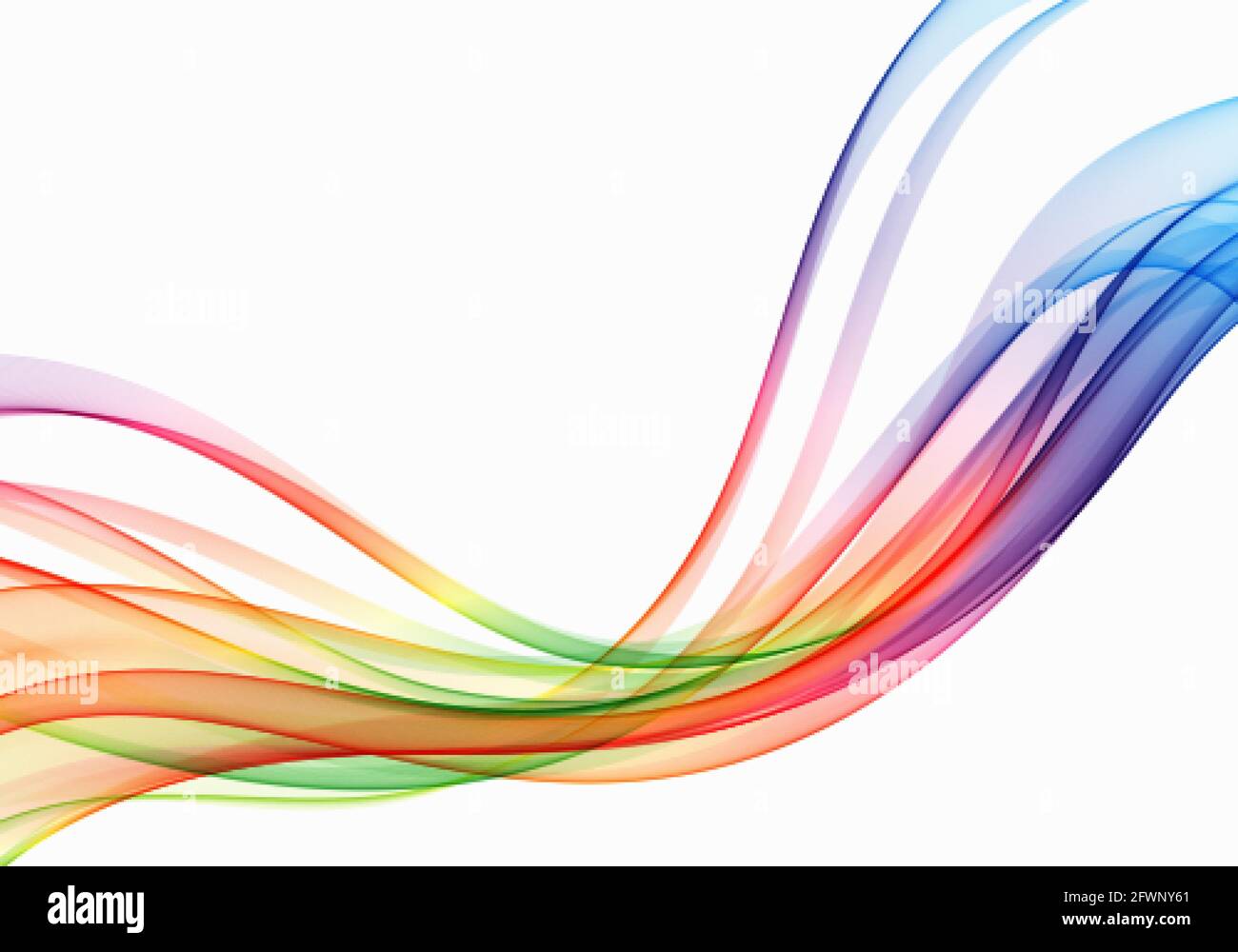 Vector wave flow background Abstract spectrum curved lines background ...
