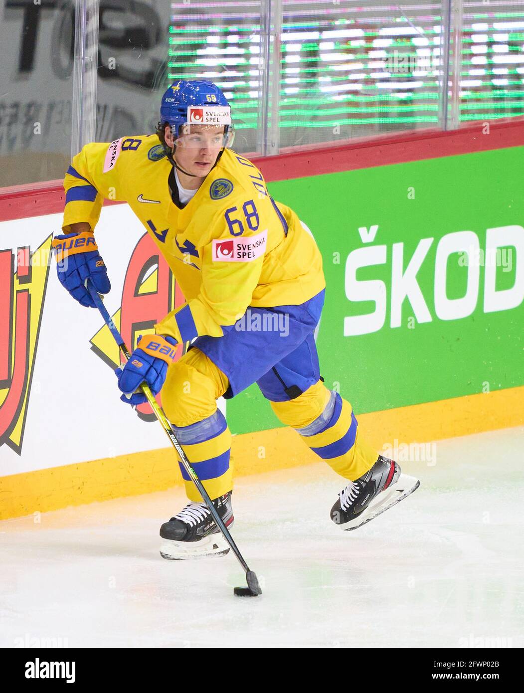 Riga, Latvia. 23rd May, 2021. Victor Olofsson #68 of Sweden SWEDEN ...