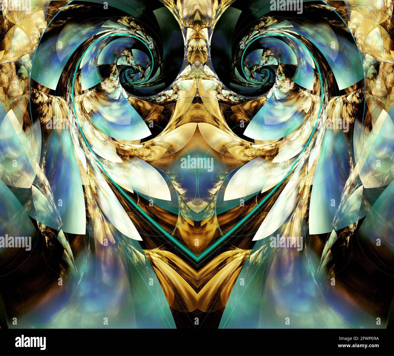 Computer generated fractal artwork for creative art,design and ...