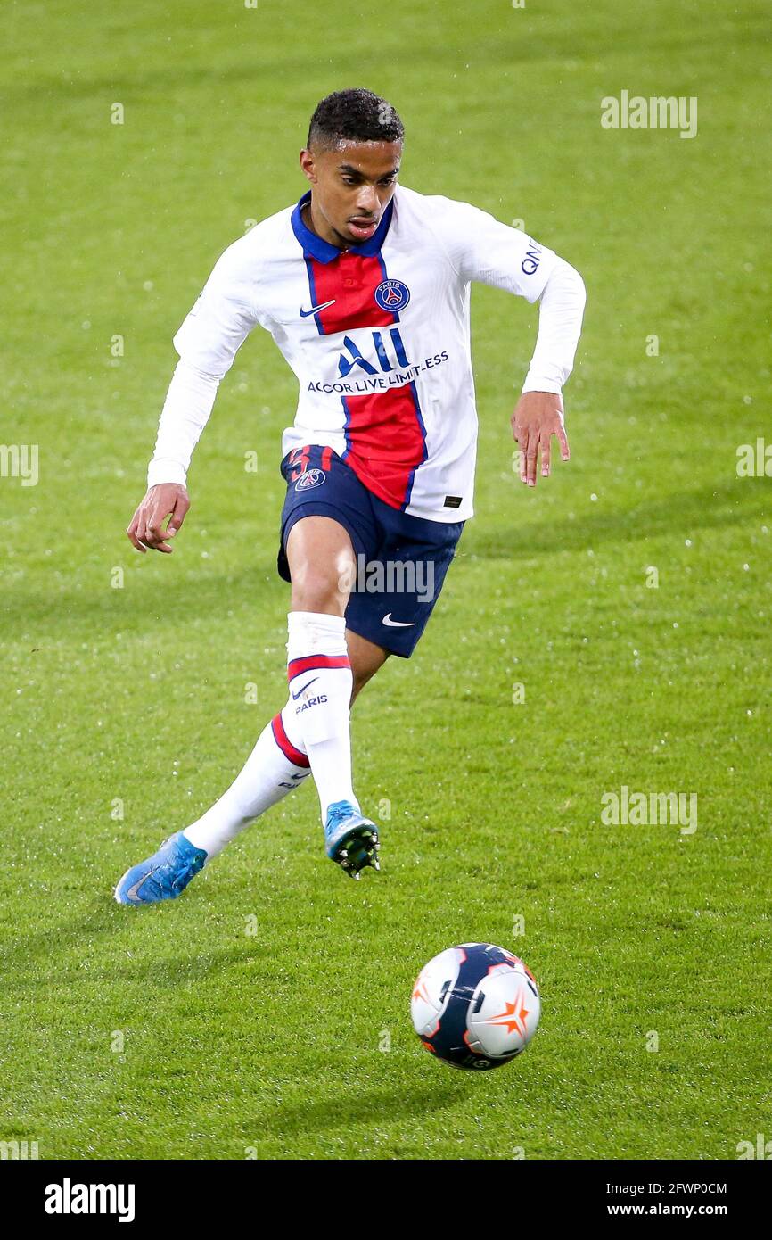 Colin Dagba of PSG during the French championship Ligue 1 football ...
