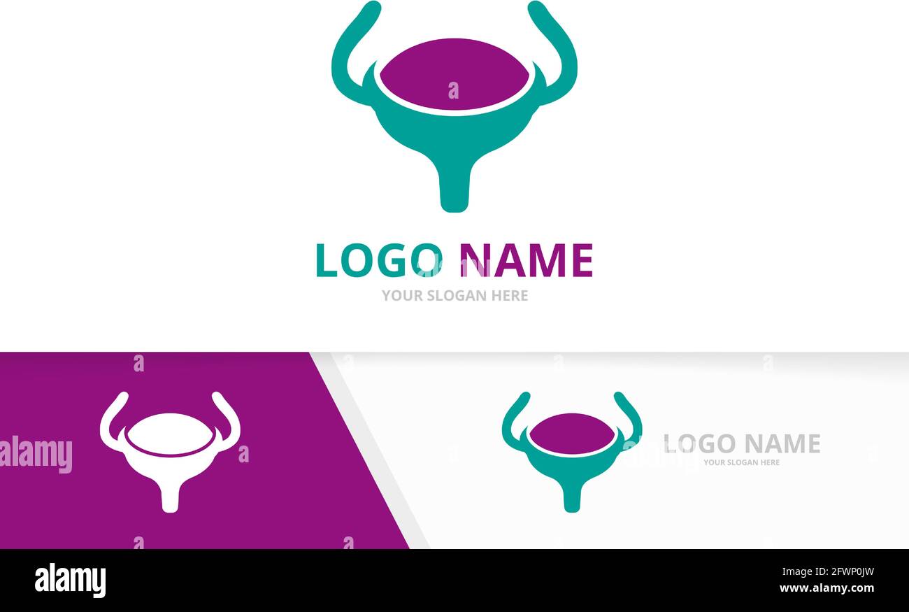 Bladder and reproductive system logo. Urinary tract logotype design ...