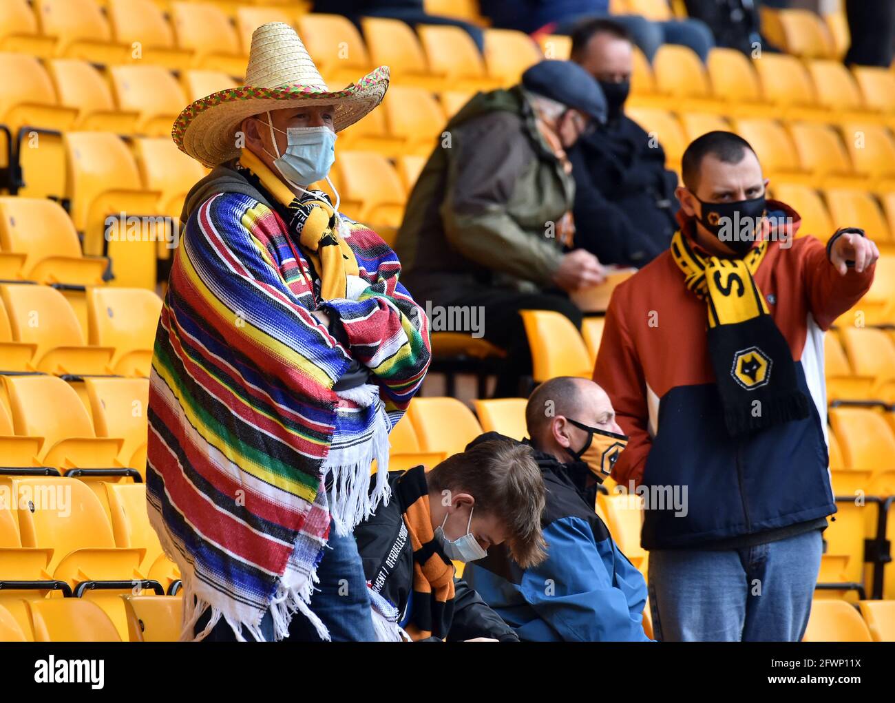 Wolverhampton Wanderers fans in the stands during the Premier League ...
