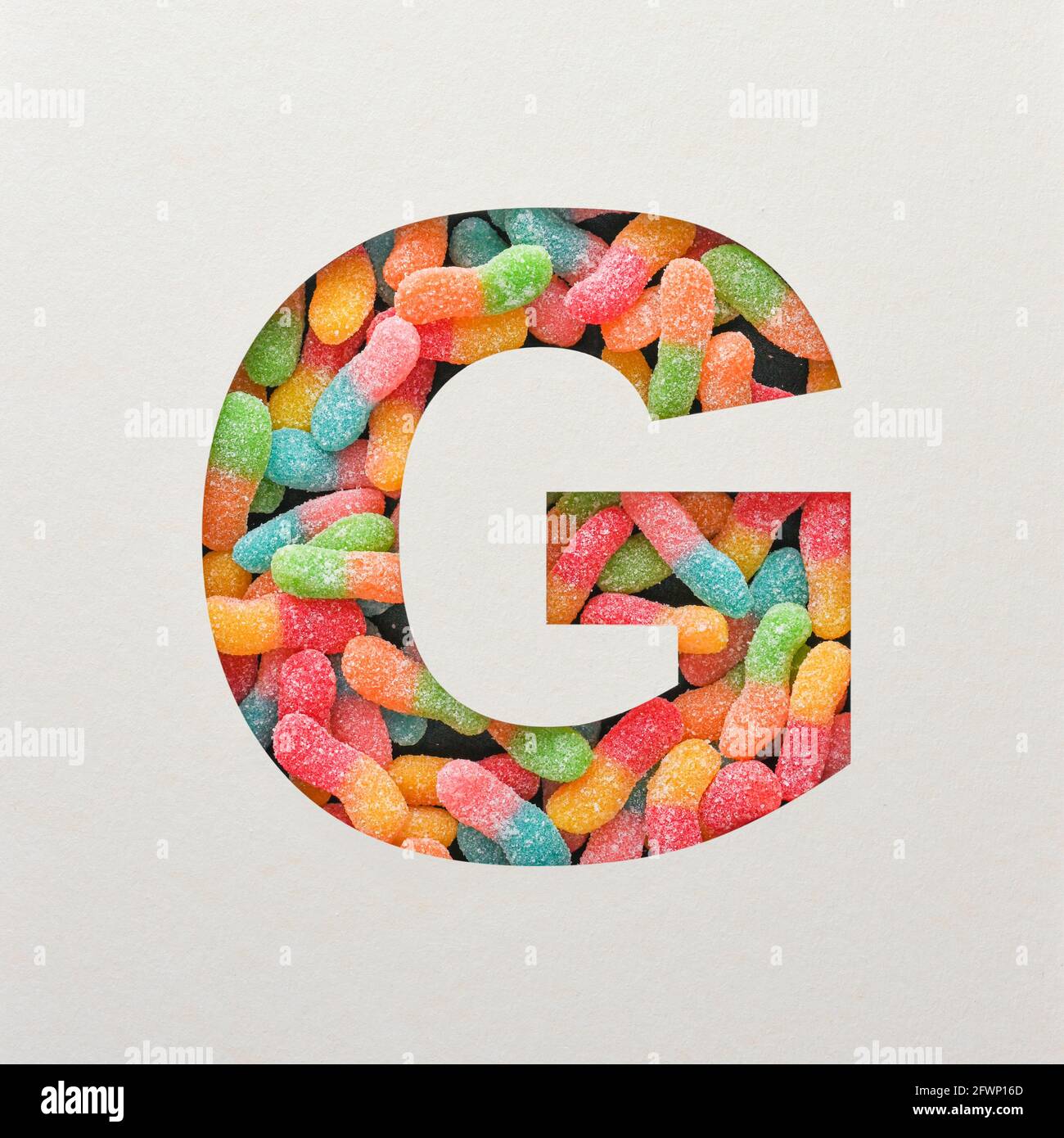 Colourful Font design, Abstract alphabet font with jelly, realistic ...