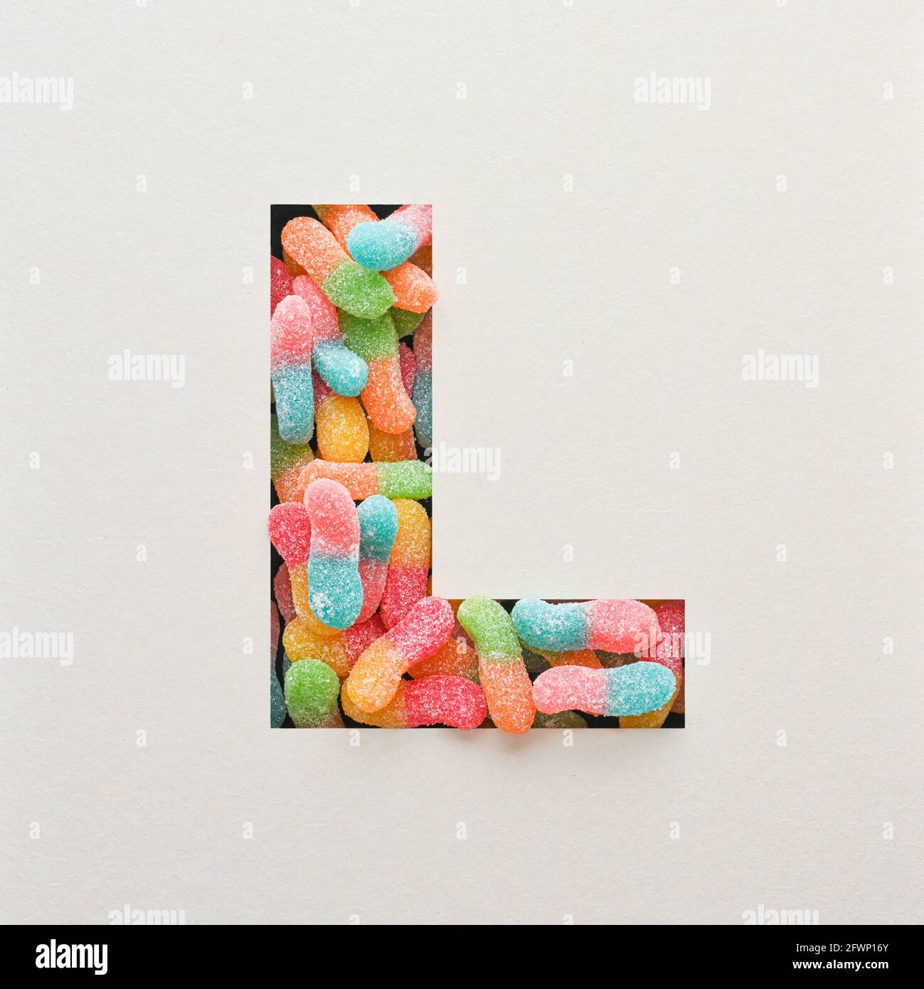Colourful Font design, Abstract alphabet font with jelly, realistic ...