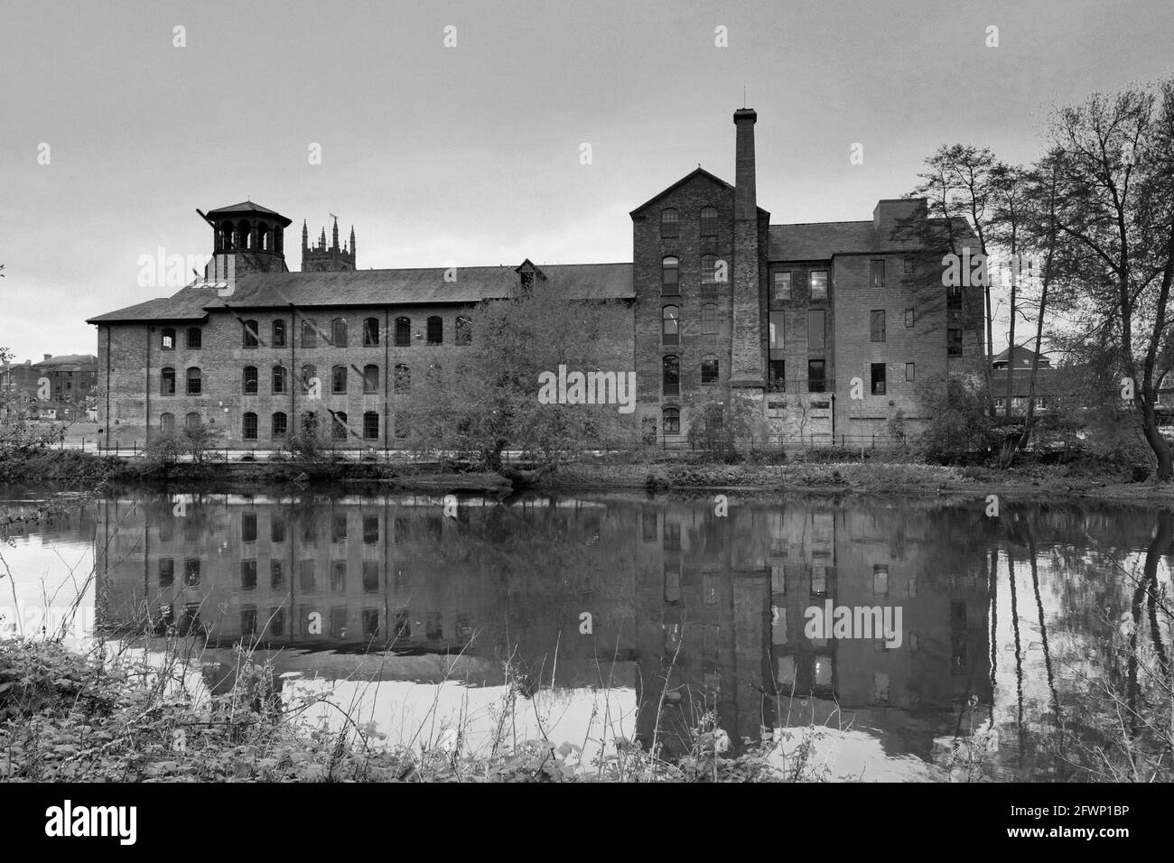 The Silk Mill and Museum of Making World Heritage Site, river Derwent ...