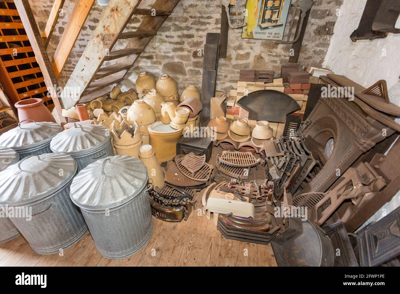 The hardware storeroom at Gwalia Stores from 1880 at the St Fagans ...