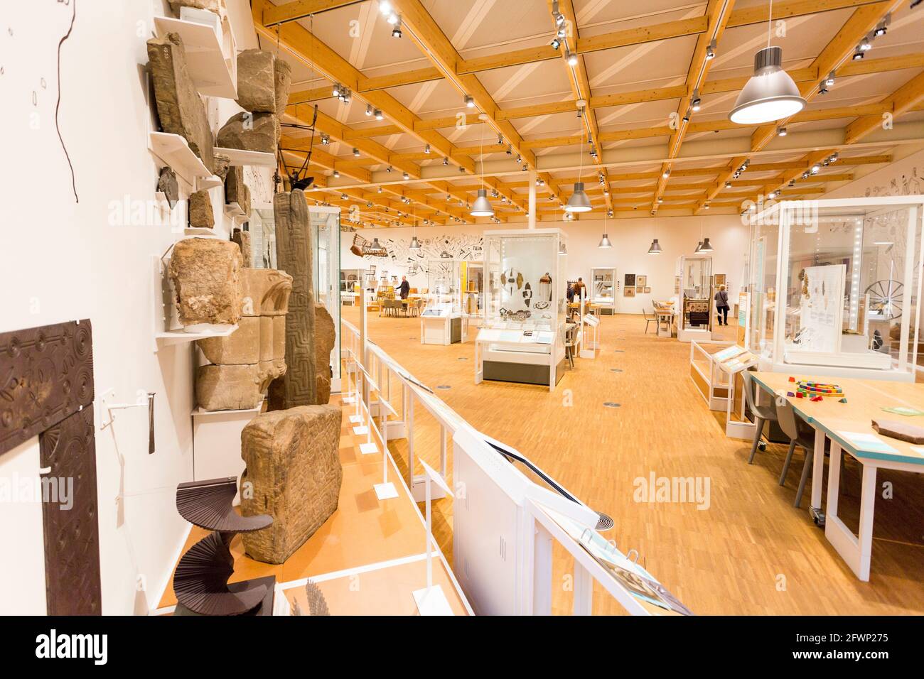 Interior of the Gweithdy ('Workshop') 2018 Oriel Clore Gallery at the ...