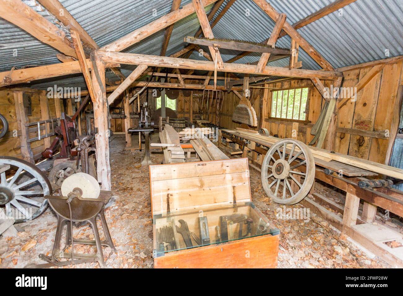 Interior of sawmill hi-res stock photography and images - Alamy