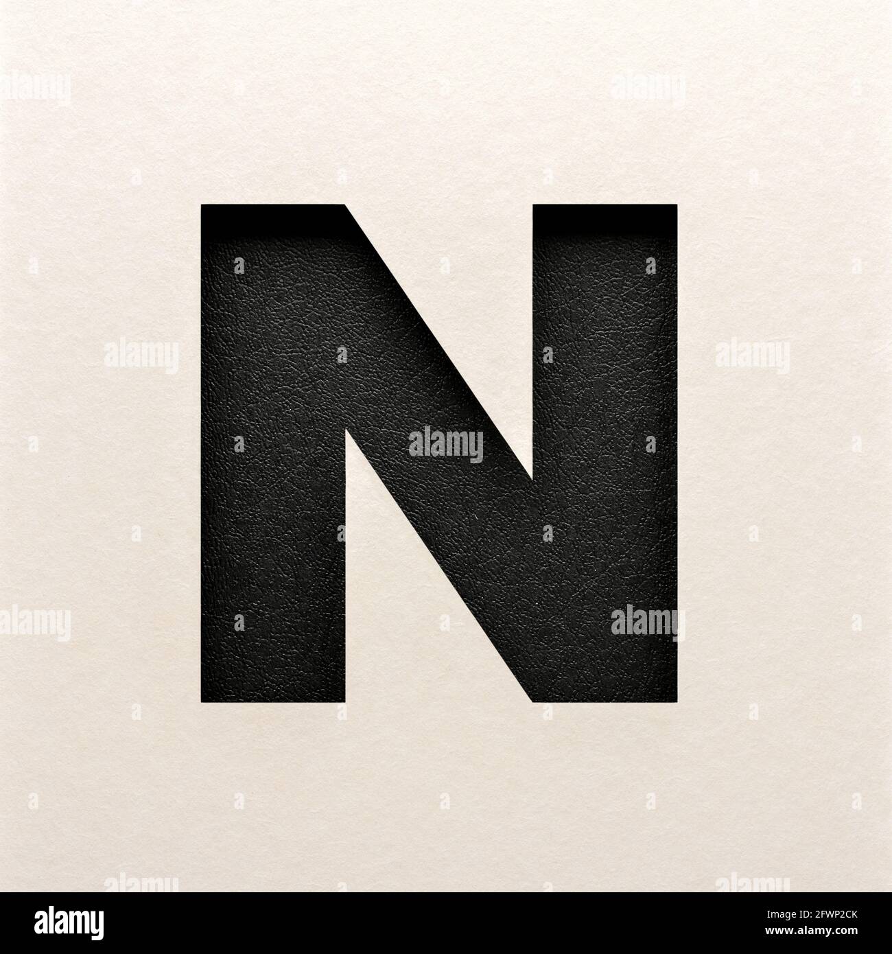 Black leather Font design, Abstract alphabet font, realistic typography ...