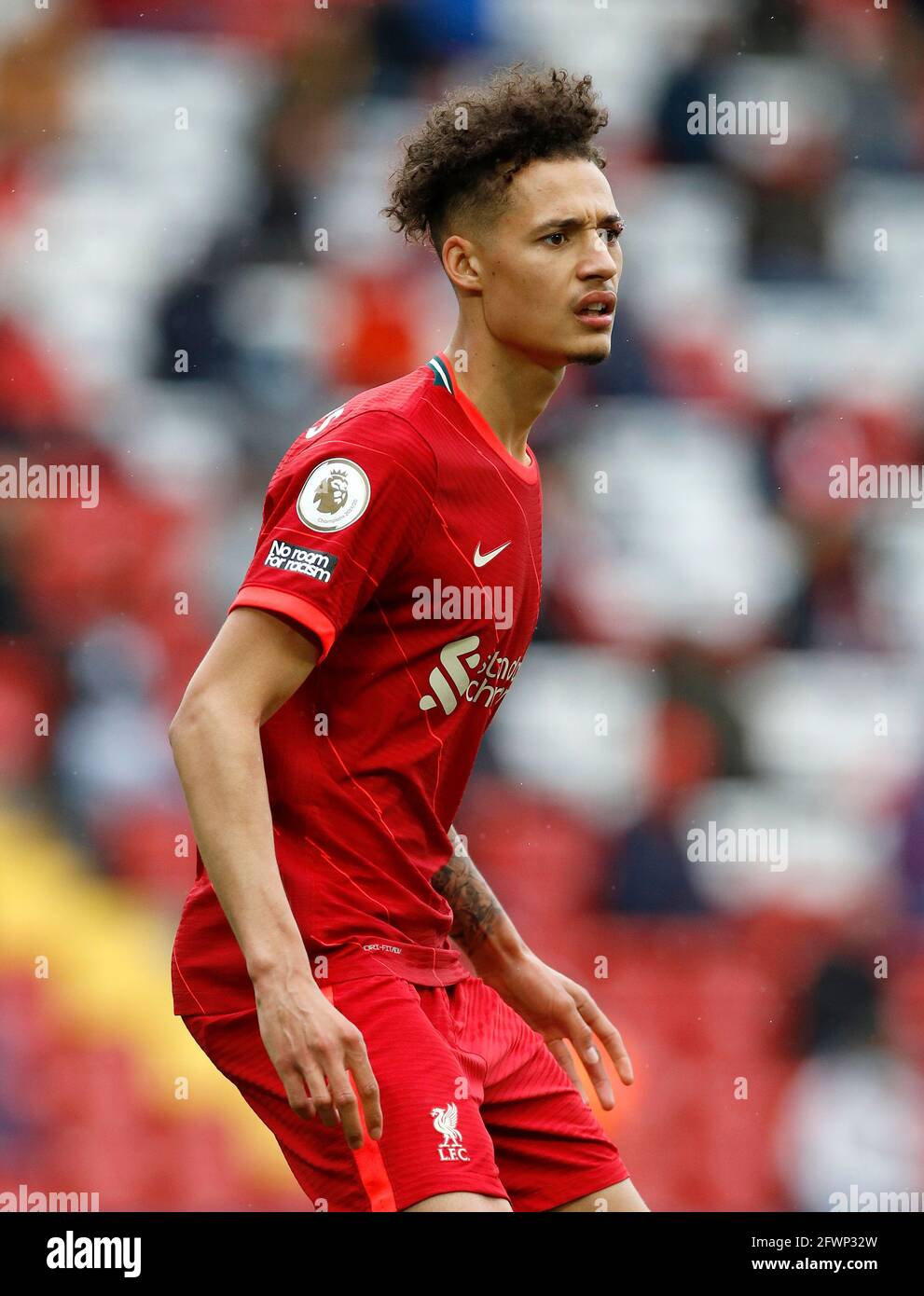 Liverpool's Rhys Williams during the Premier League match at Anfield ...