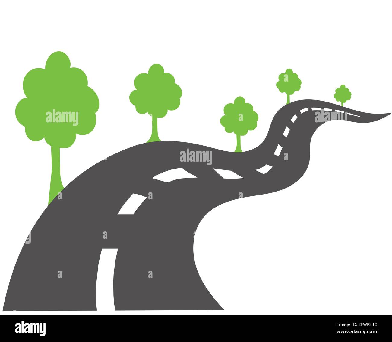 Road logo icon vector illustration isolated on white background Stock ...