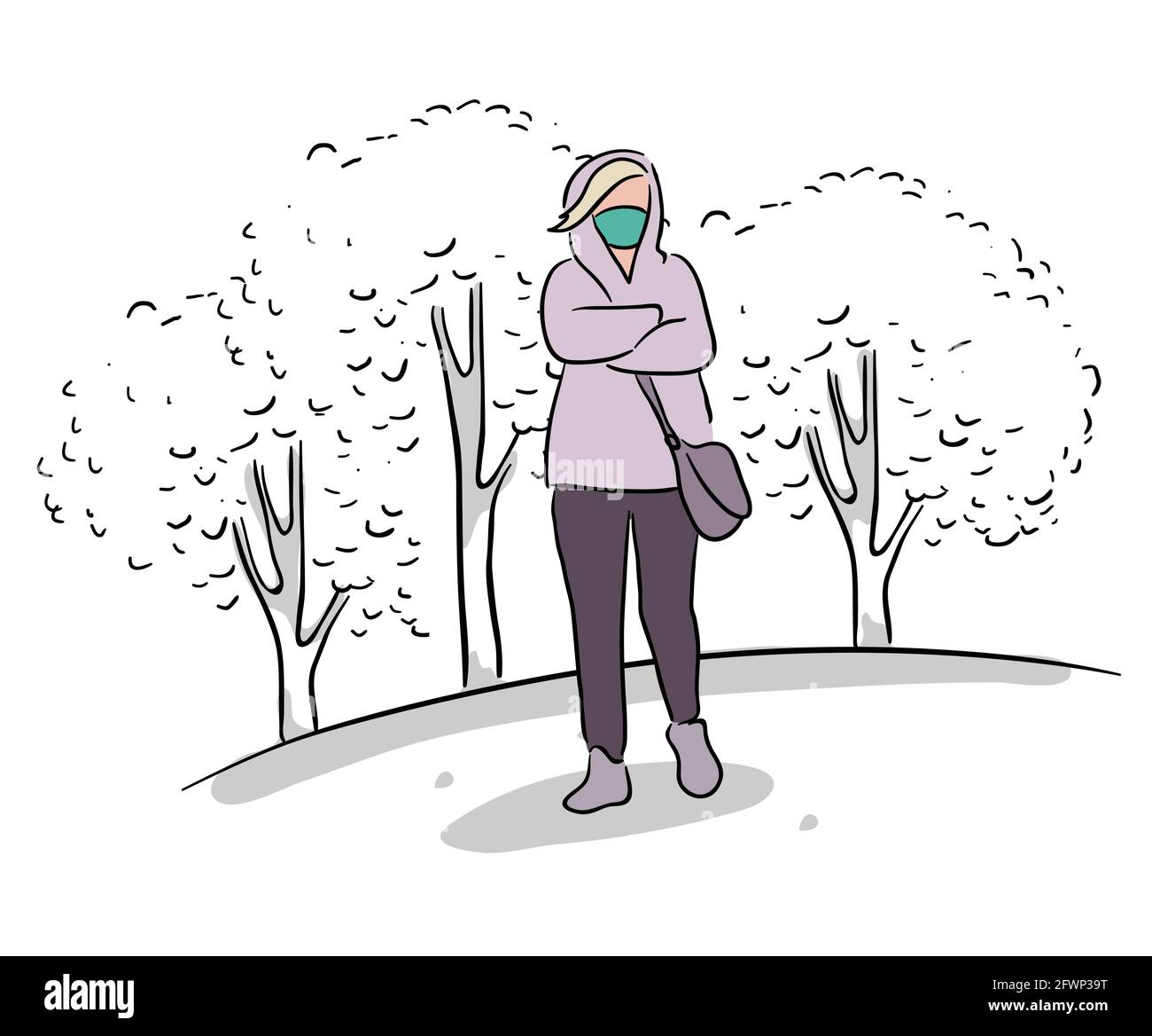 Cartoon woman posing Stock Vector Images - Alamy