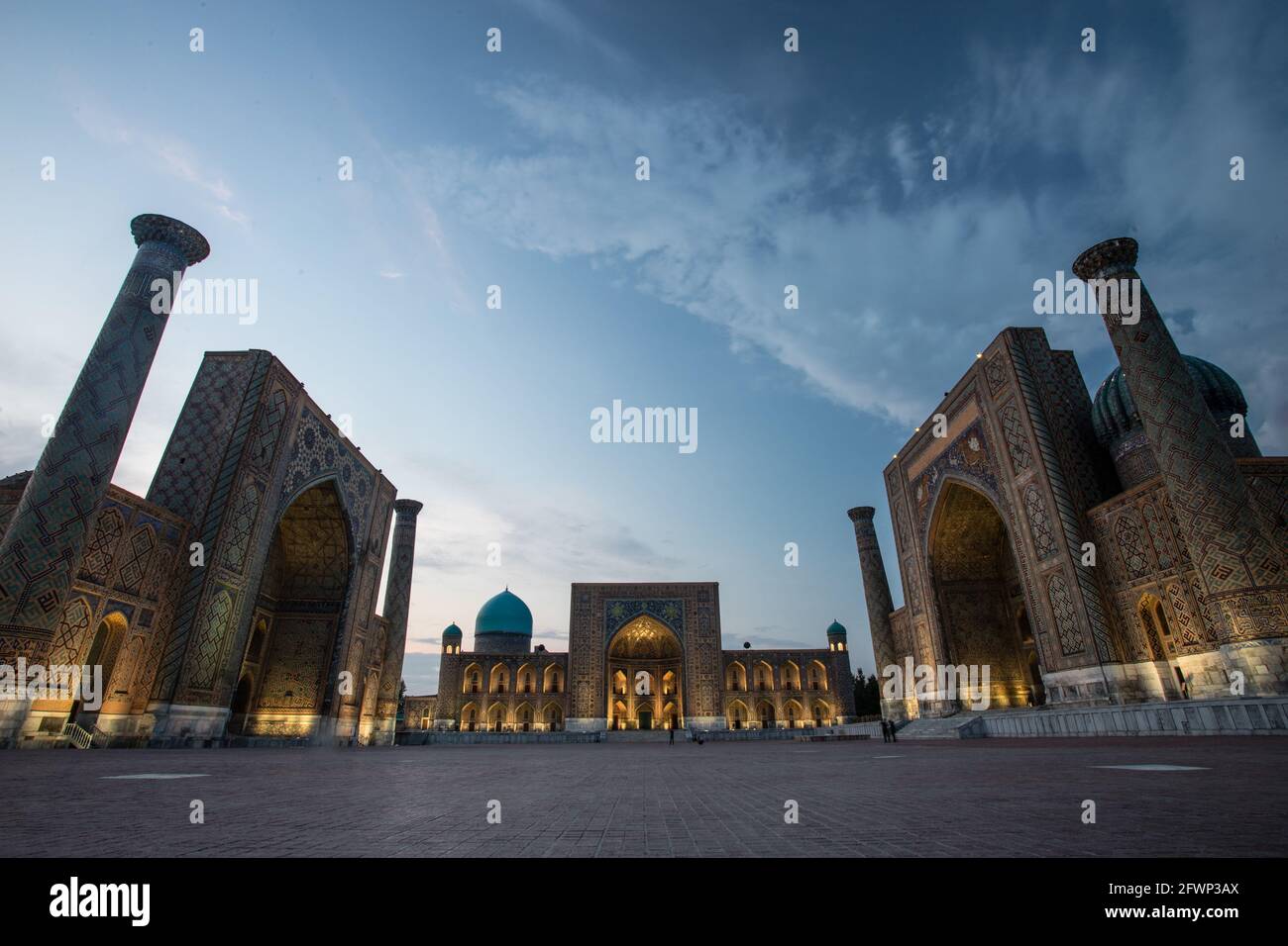 The Registan complex in Samarkand, Uzbekistan Stock Photo - Alamy