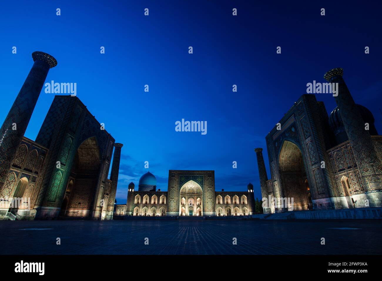 The Registan complex in Samarkand, Uzbekistan Stock Photo - Alamy