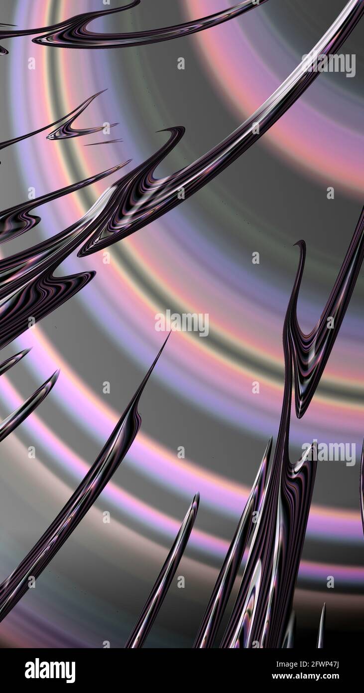 Ornate colourful and digitally generated 3D background Stock Photo - Alamy