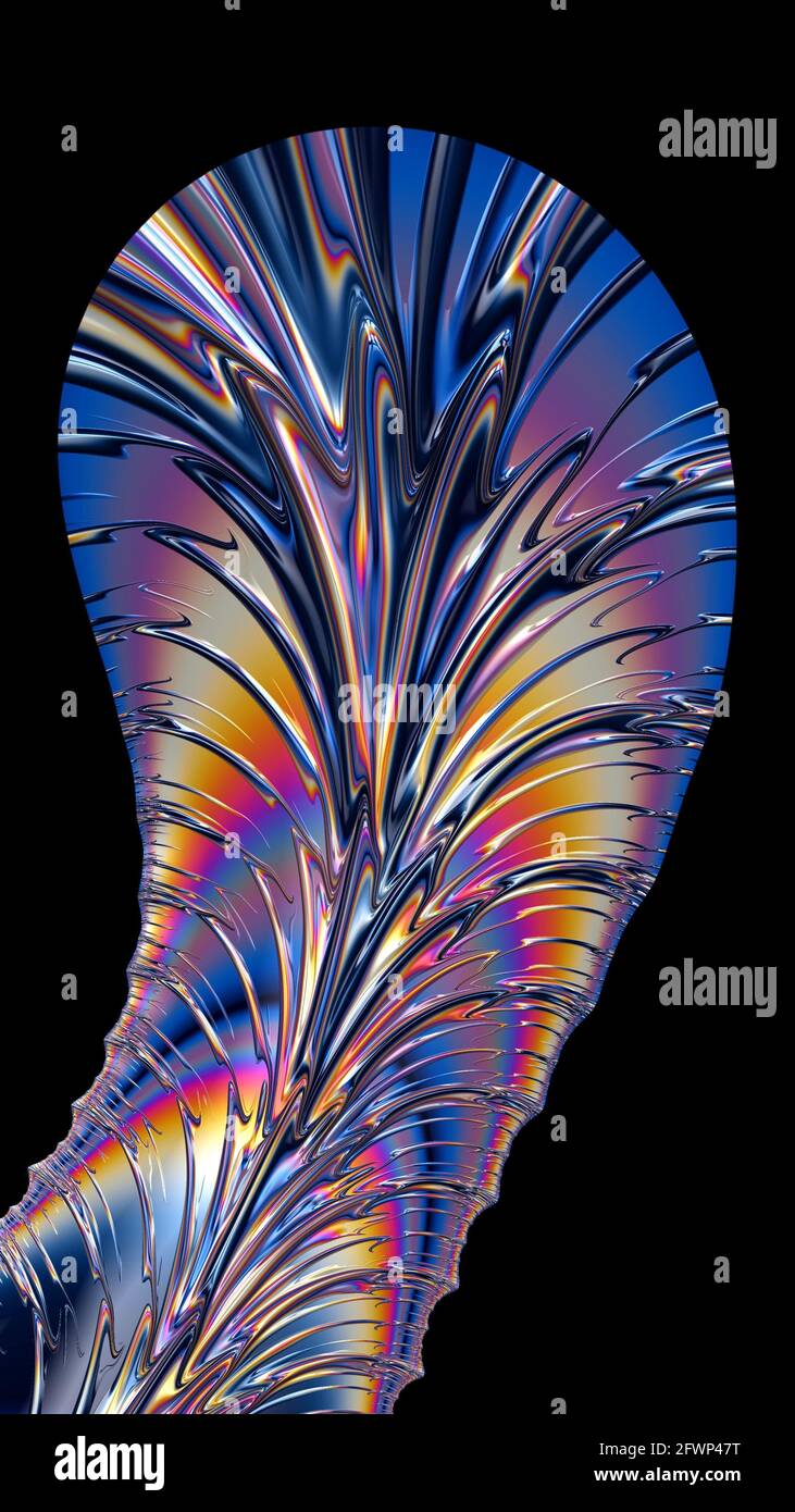 Ornate colourful and digitally generated 3D background Stock Photo - Alamy