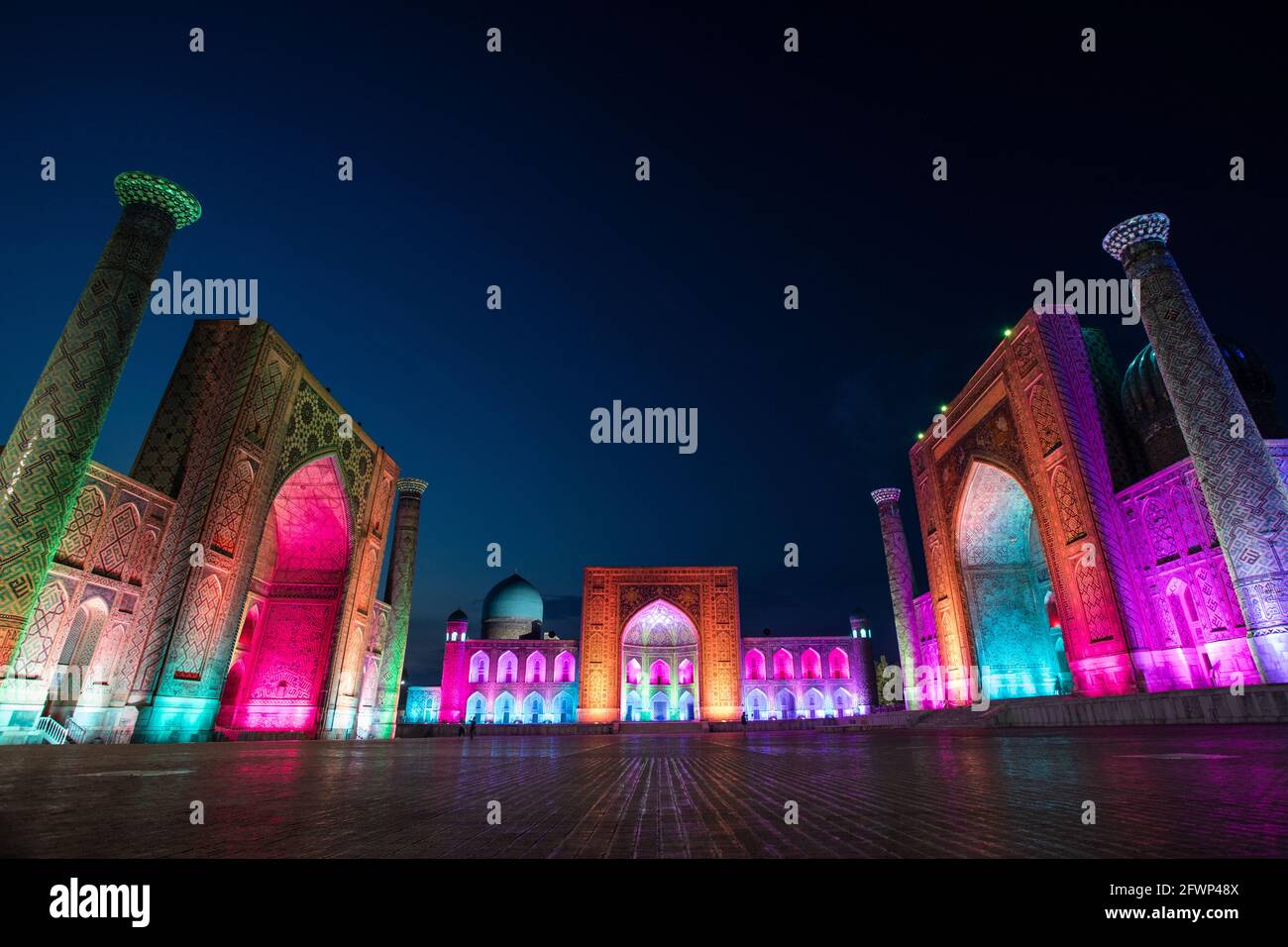 The Registan complex in Samarkand, Uzbekistan Stock Photo - Alamy