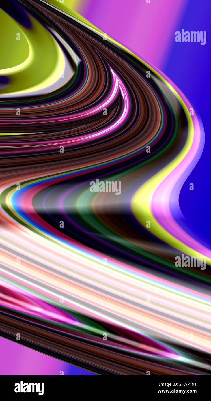 Ornate colourful and digitally generated 3D background Stock Photo - Alamy