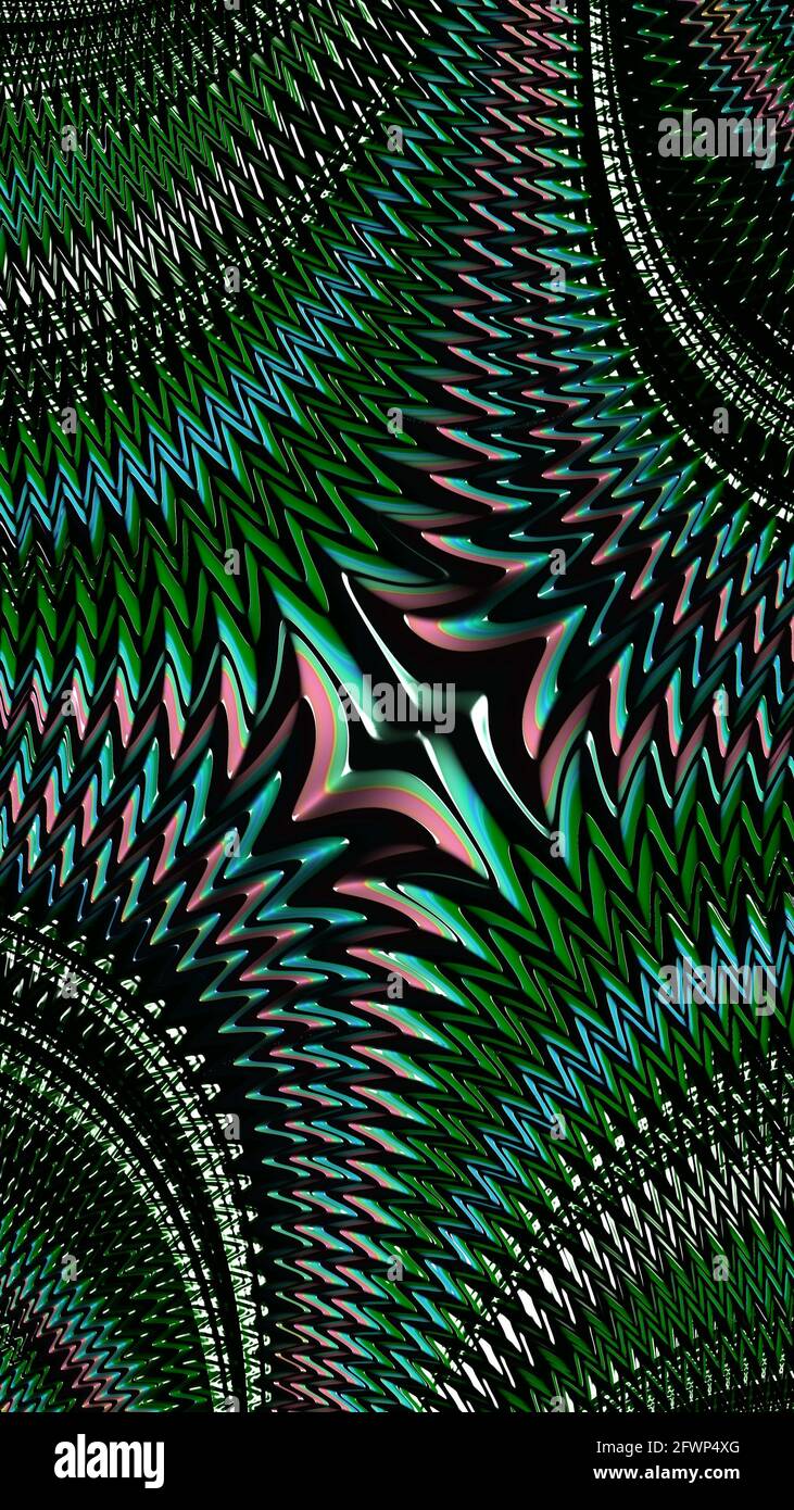 Ornate colourful and digitally generated 3D background Stock Photo - Alamy