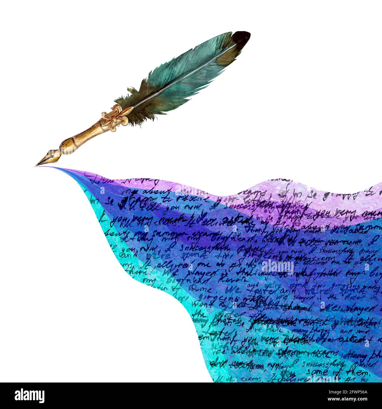 Quill Pen And Spilled Ink