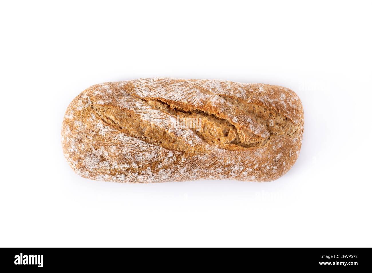 Fresh baked bread isolated on white background Stock Photo - Alamy