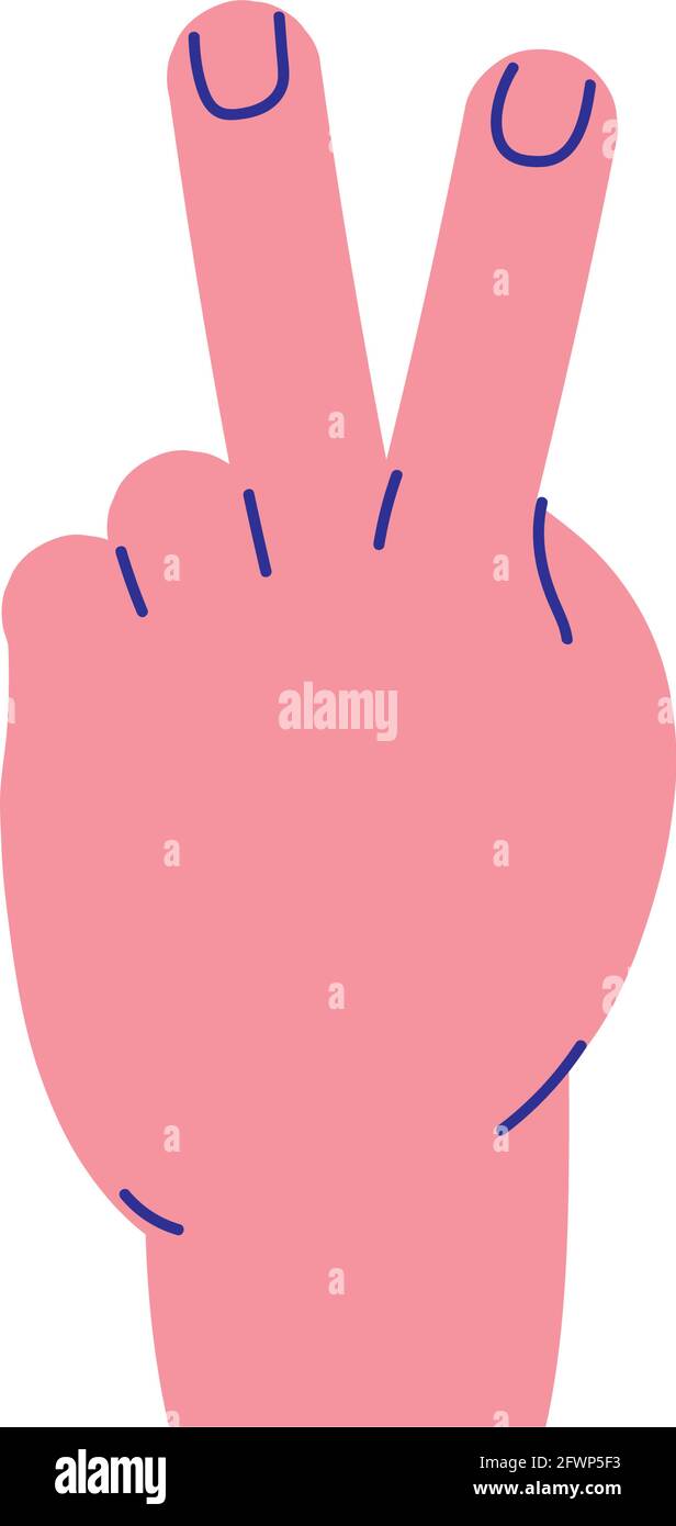 human namd peace and love gesture Stock Vector Image & Art - Alamy