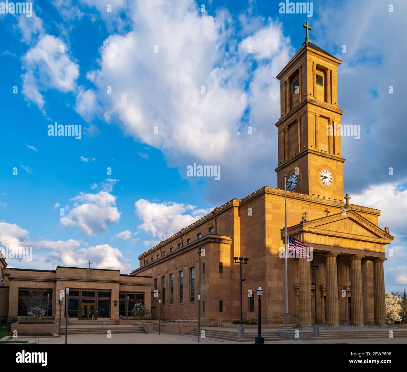 Cathedral of the Immaculate Conception in Springfield, Illinois Stock ...