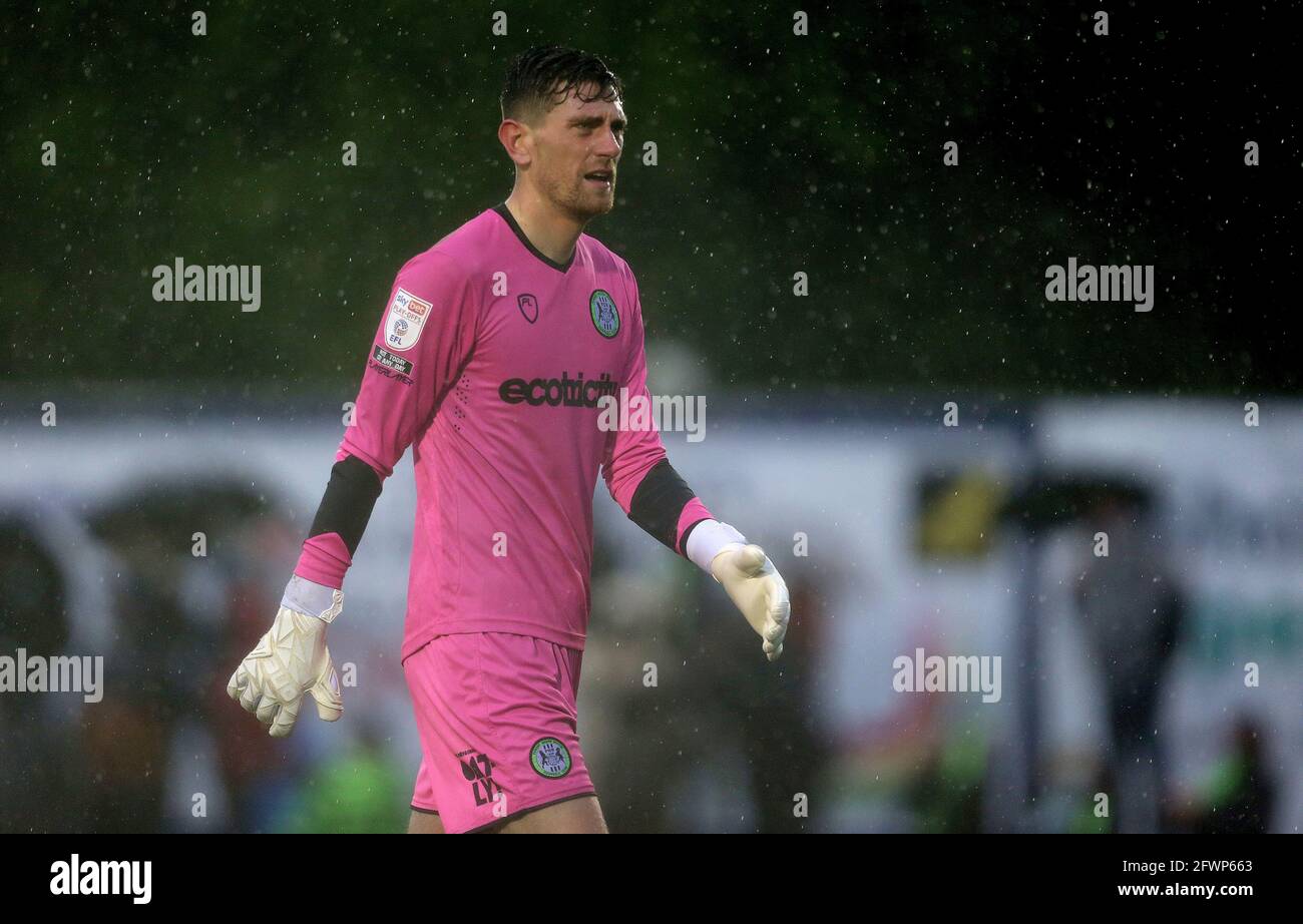 Forest Green Rovers goalkeeper Luke McGee during the Sky Bet League Two ...