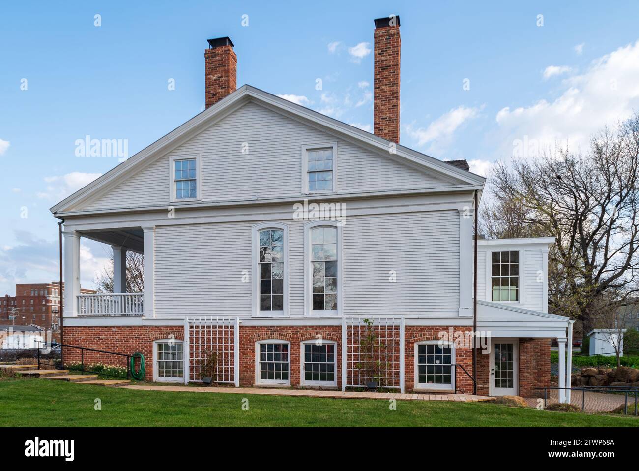 Historic Elijah Iles House in Springfield, Illinois Stock Photo - Alamy