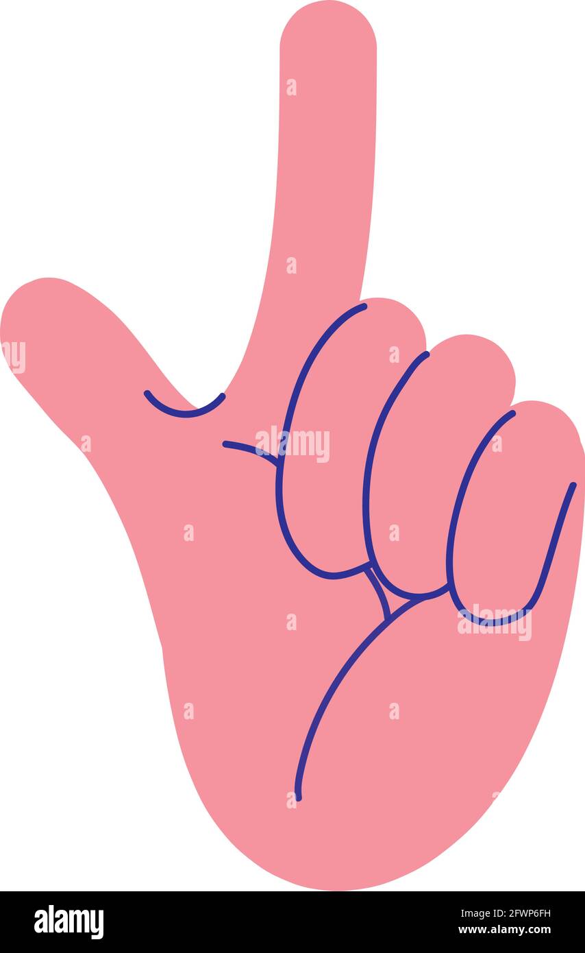 human hand L gesture icon Stock Vector Image & Art - Alamy