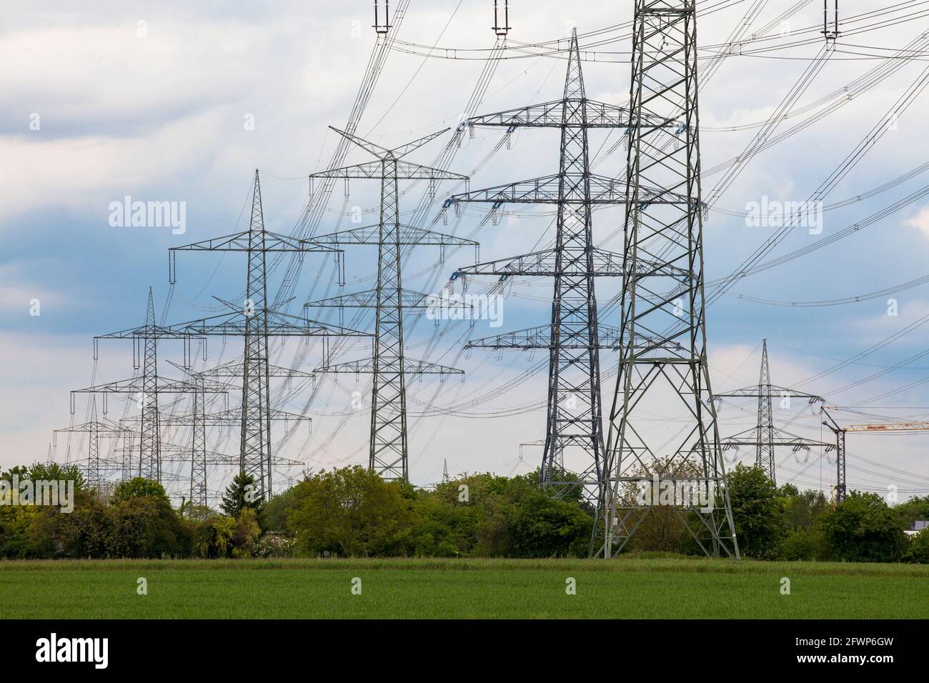 Power lines border hi-res stock photography and images - Alamy