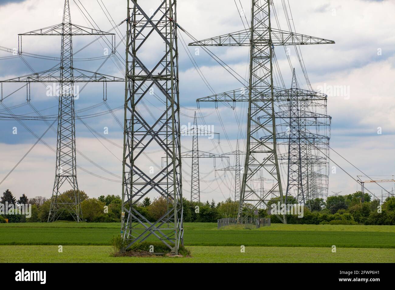 Power lines border hi-res stock photography and images - Alamy