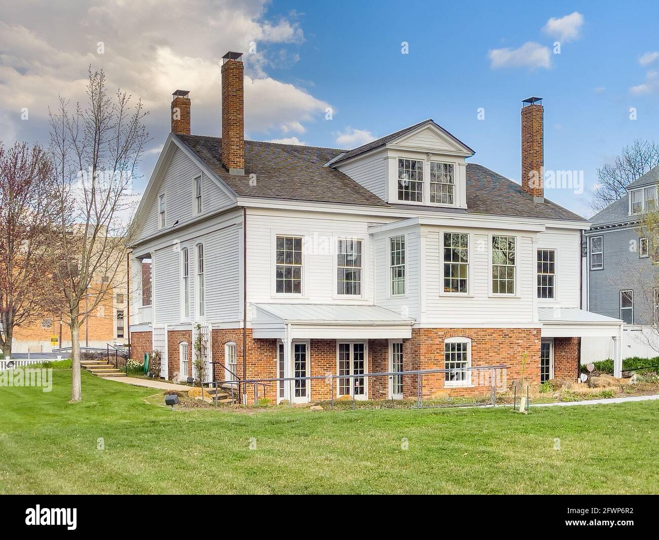 Historic Elijah Iles House in Springfield, Illinois Stock Photo - Alamy