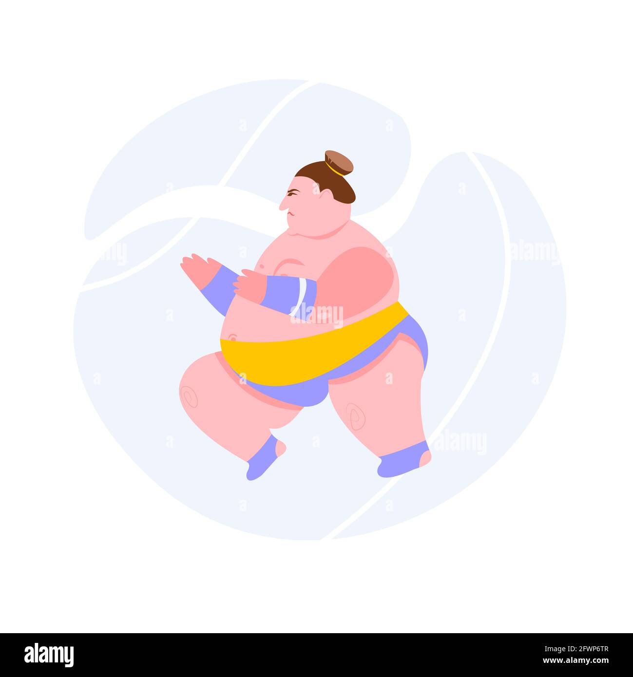 Japanese sumo wrestler illustration hi-res stock photography and images ...