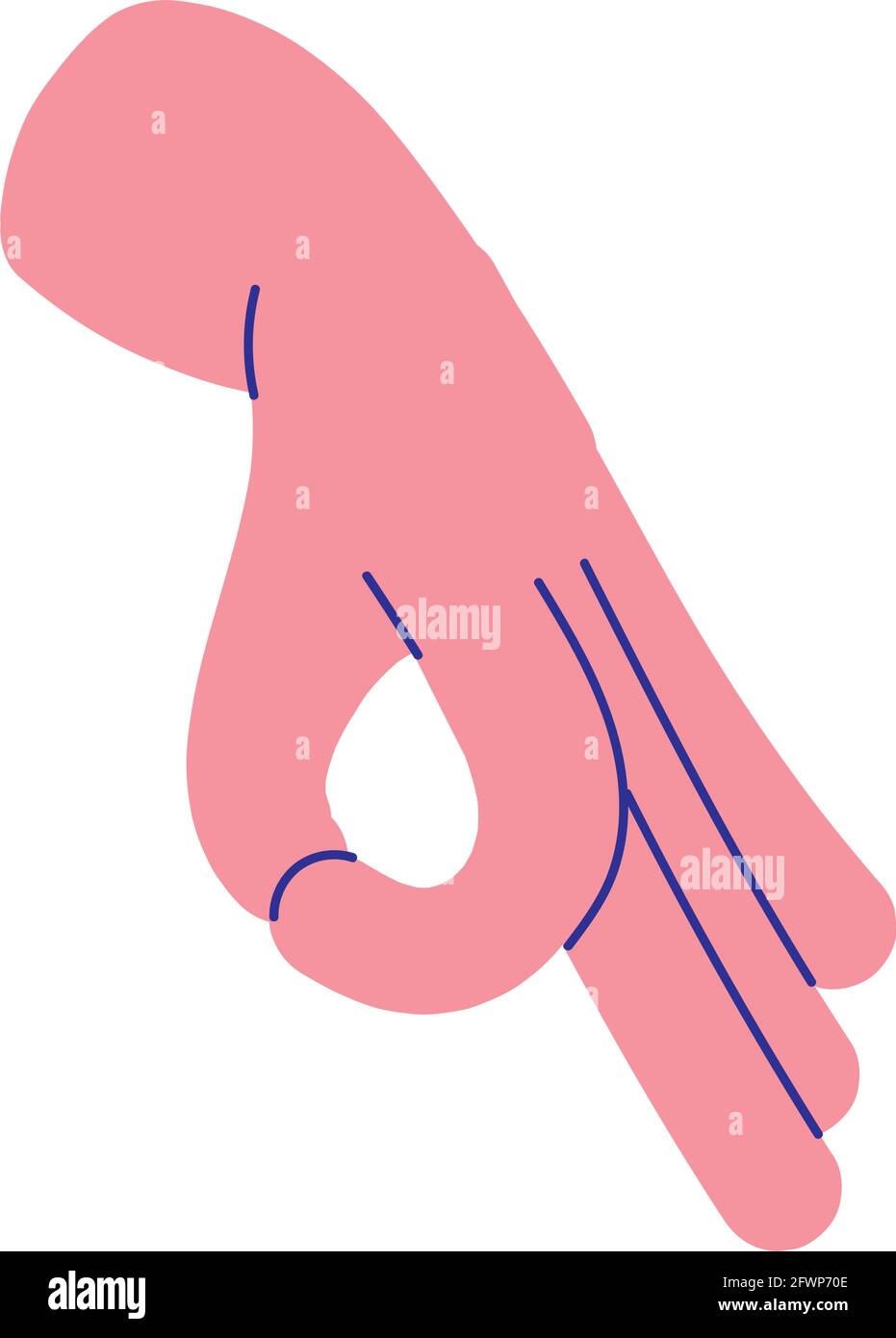 human hand O gesture icon Stock Vector Image & Art - Alamy