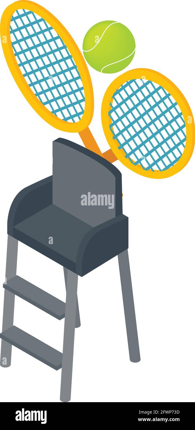 Tennis club icon. Isometric illustration of tennis club vector icon for ...