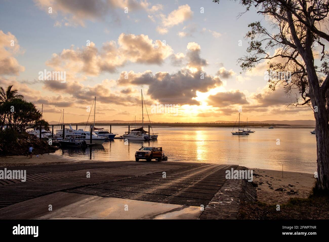 Agnes Water sunset Stock Photo - Alamy