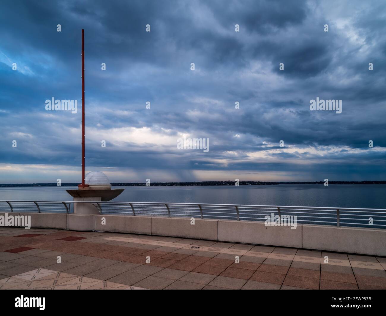View of Lake Monona from Monona Terrace Community and Convention Center ...