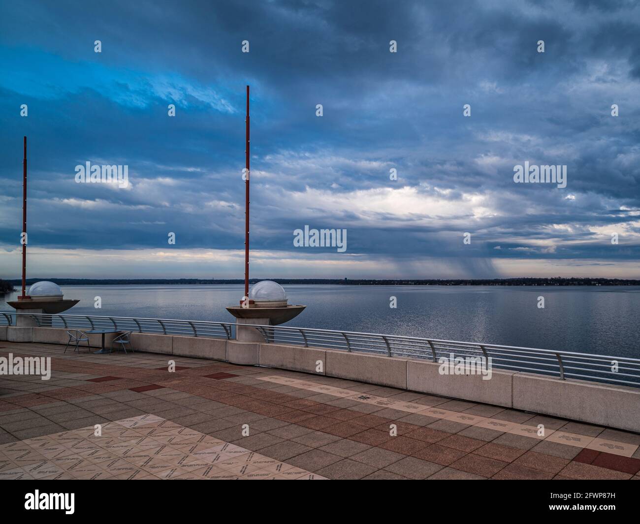 View of Lake Monona from Monona Terrace Community and Convention Center ...