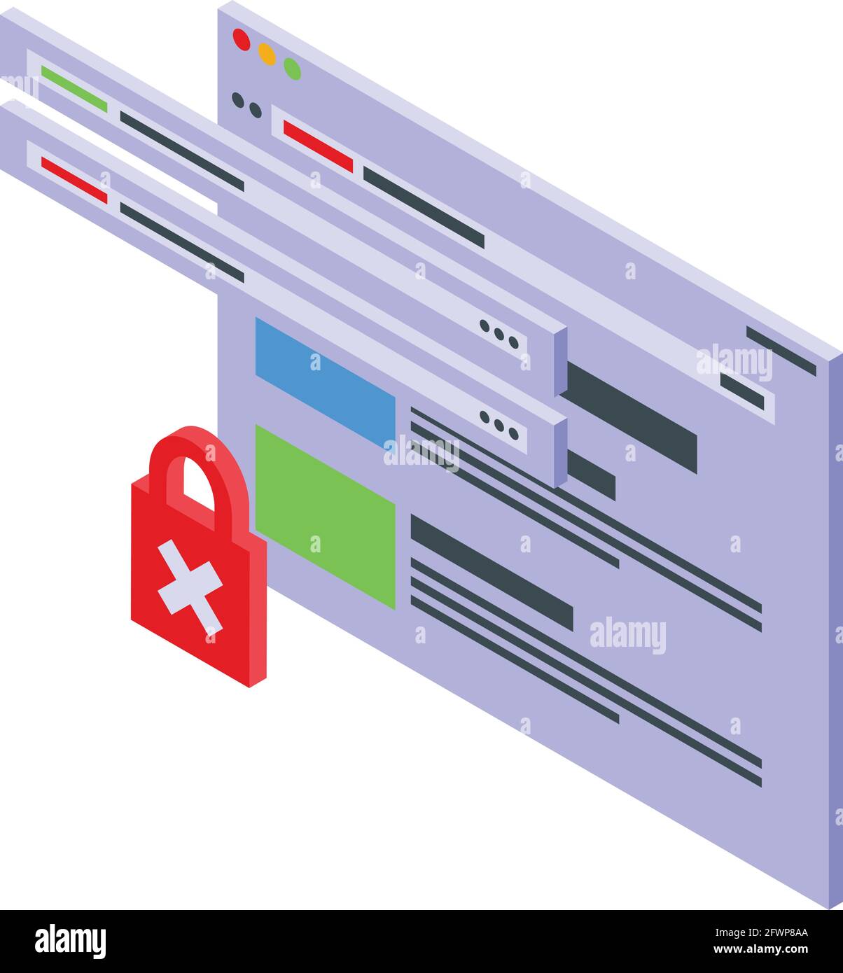 Ssl server background Stock Vector Images - Alamy