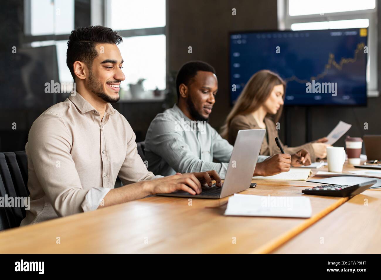 Male office manager using hi-res stock photography and images - Alamy