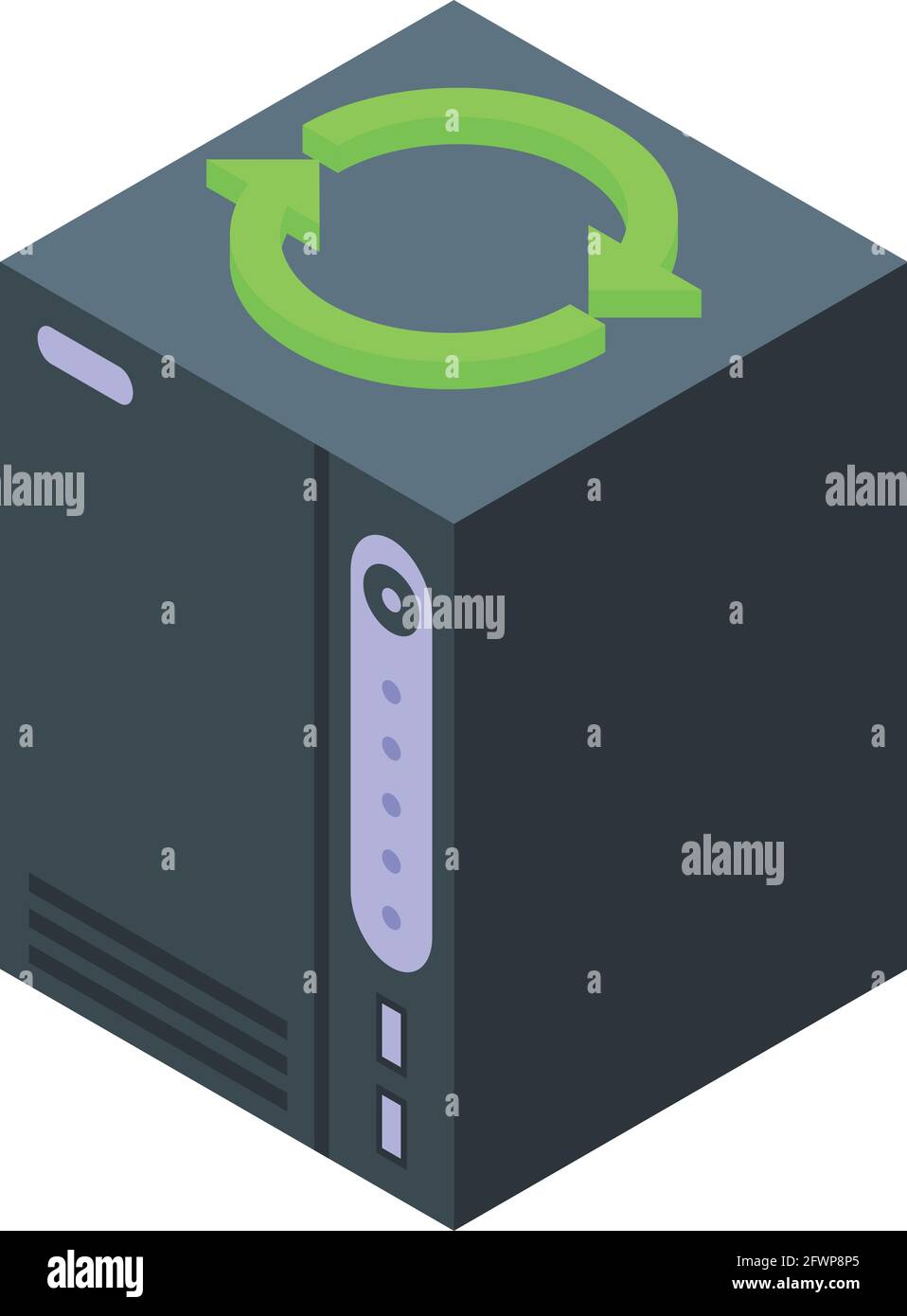 Pc backup icon. Isometric of Pc backup vector icon for web design ...