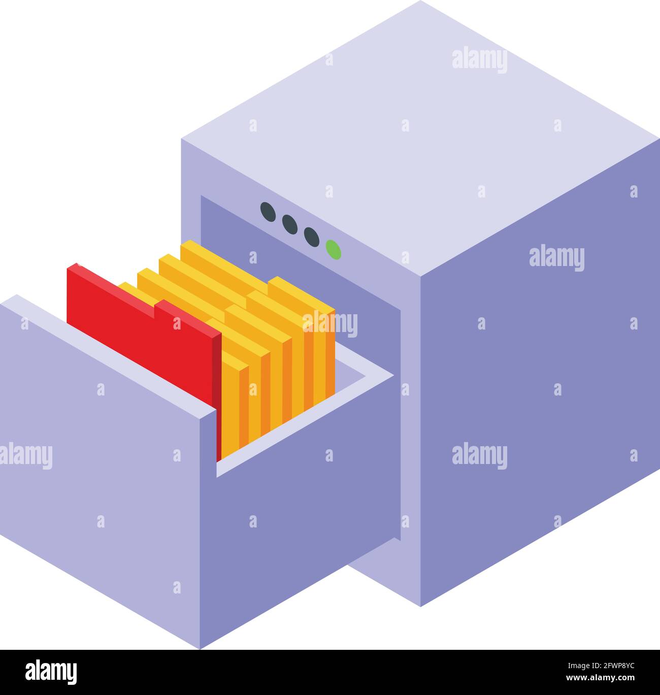 Safe folders backup icon. Isometric of Safe folders backup vector icon ...