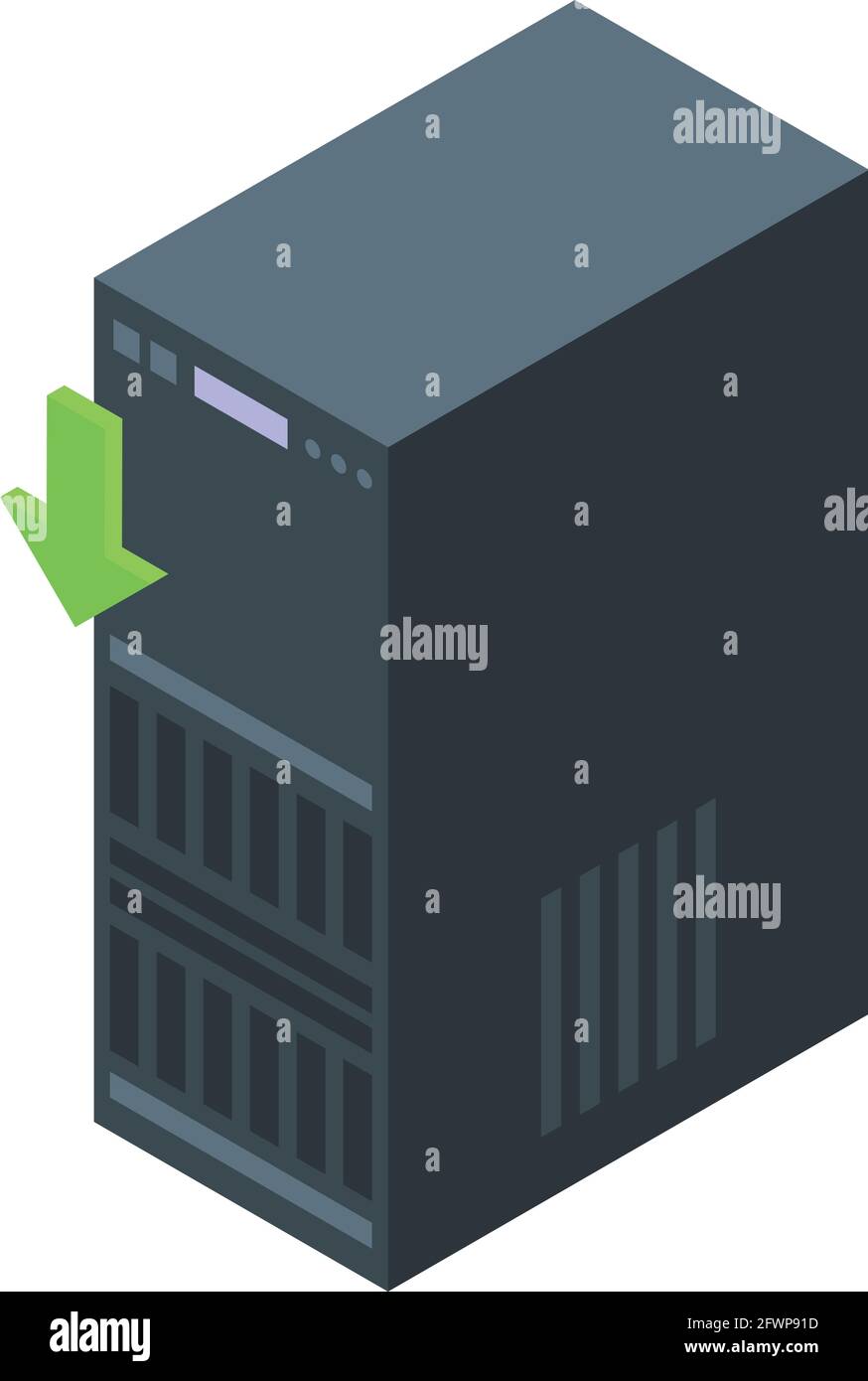 Office server backup icon. Isometric of Office server backup vector ...