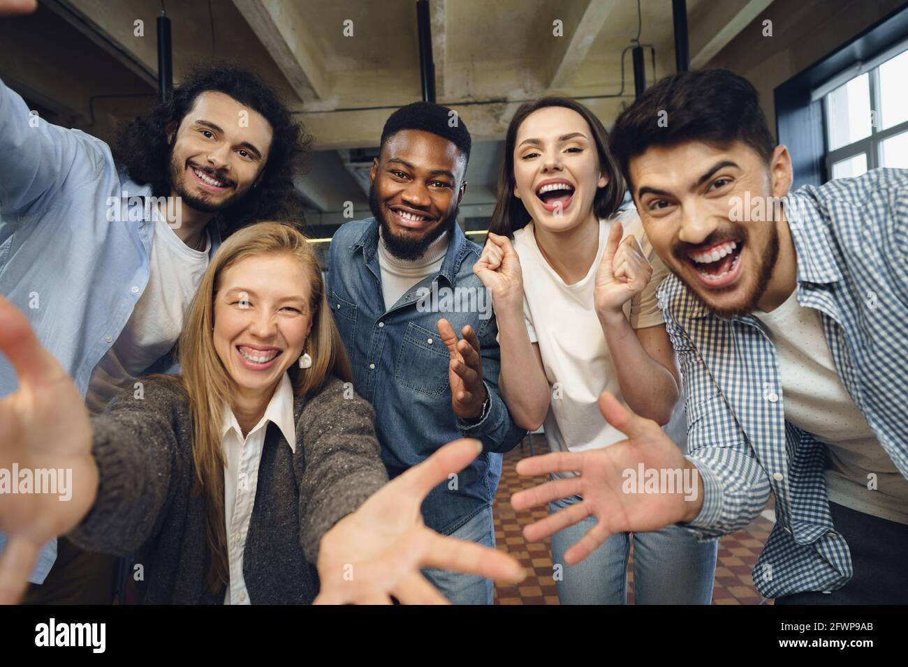Overjoyed successful diverse businesswomen hi-res stock photography and ...
