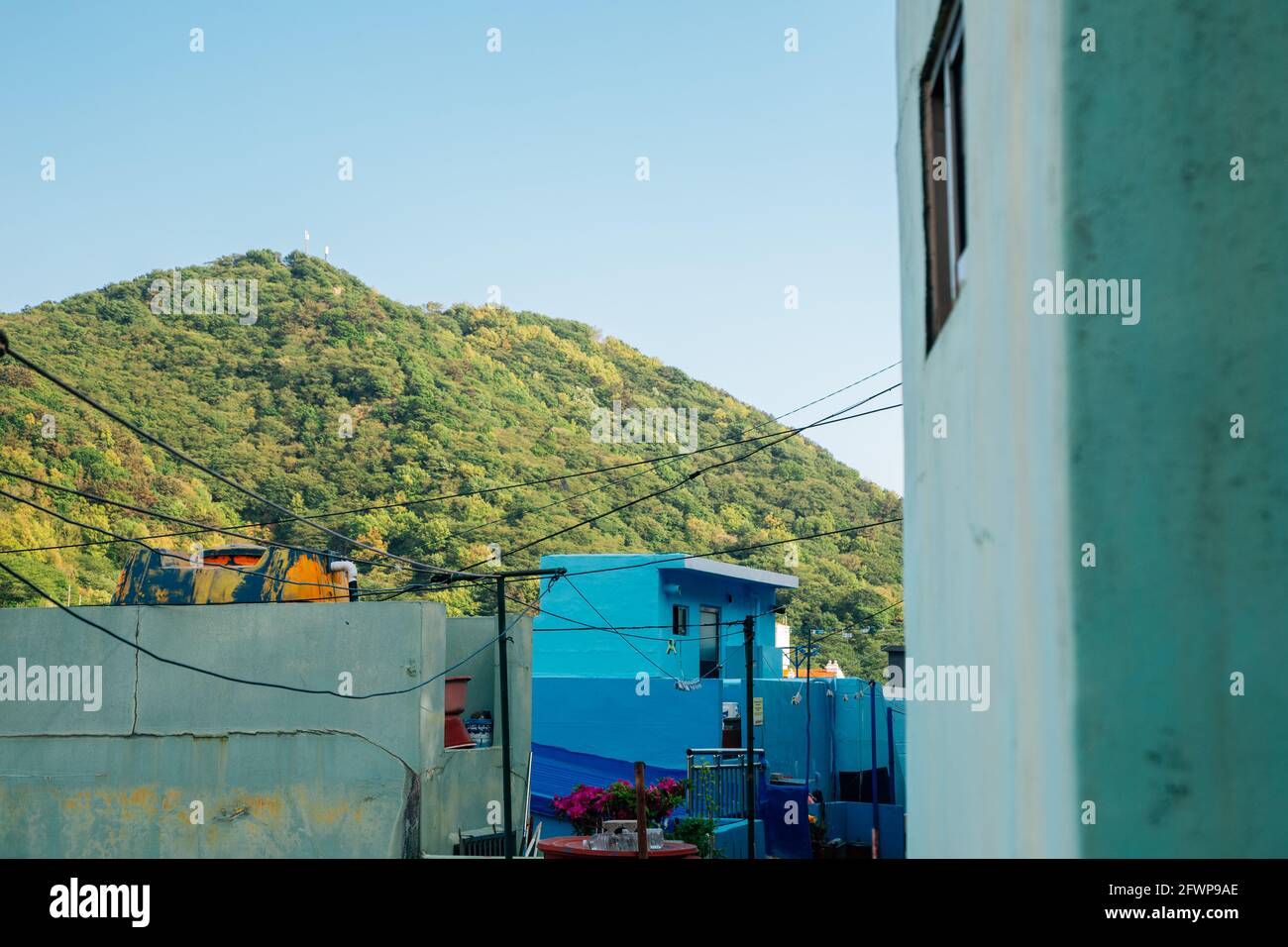 Gamcheon Culture Village colorful houses in Busan, Korea Stock Photo ...