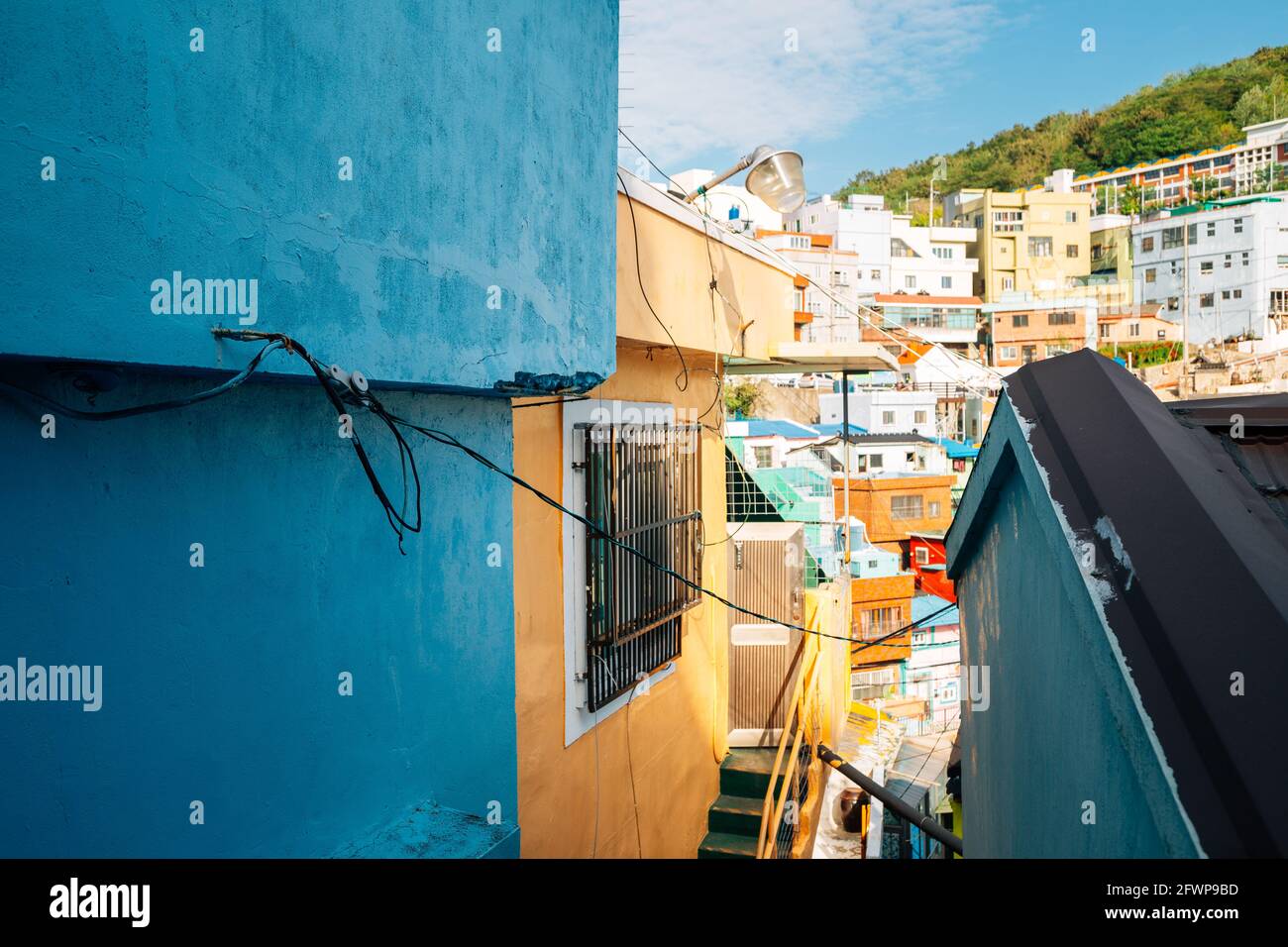 Gamcheon Culture Village colorful houses in Busan, Korea Stock Photo ...