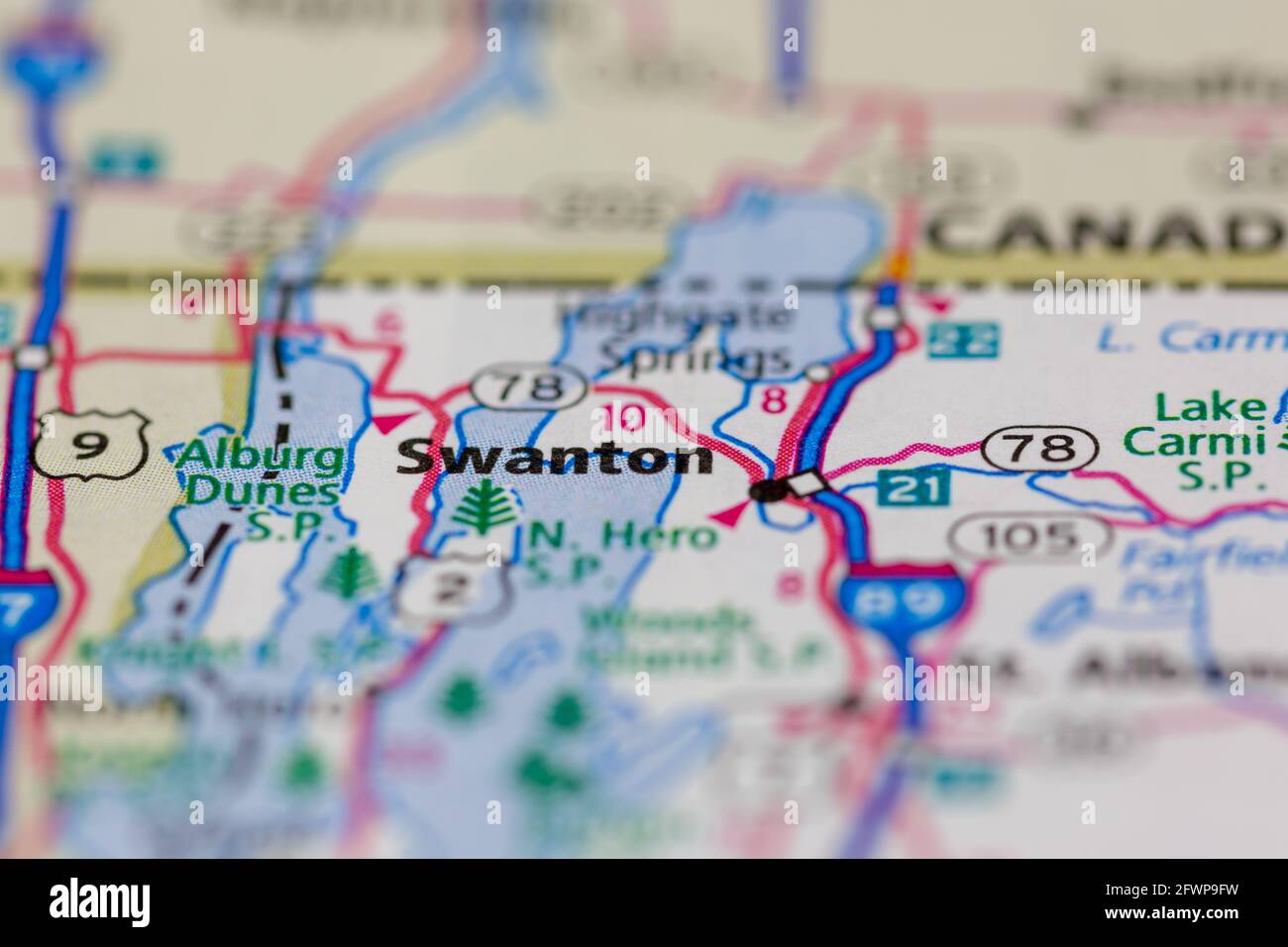 Map of swanton new hampshire hi-res stock photography and images - Alamy