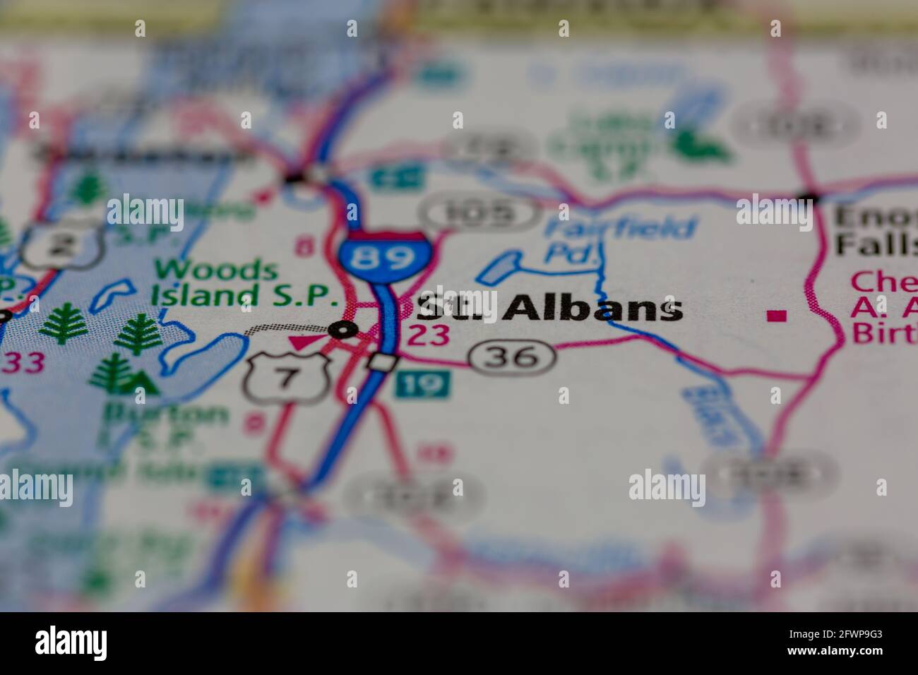 St albans on a map hi-res stock photography and images - Alamy