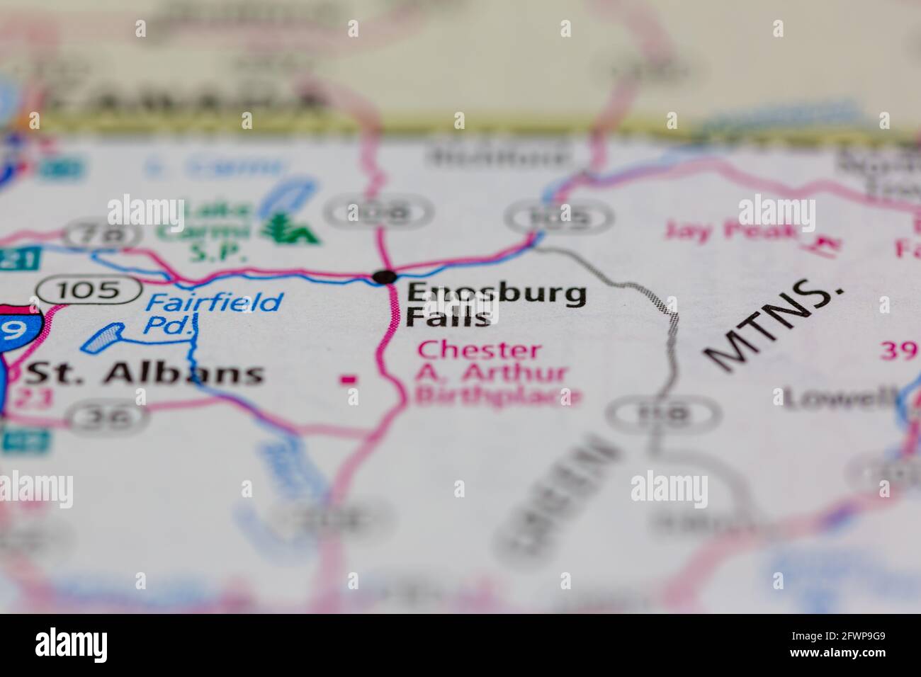 Map of enosburg falls hi-res stock photography and images - Alamy